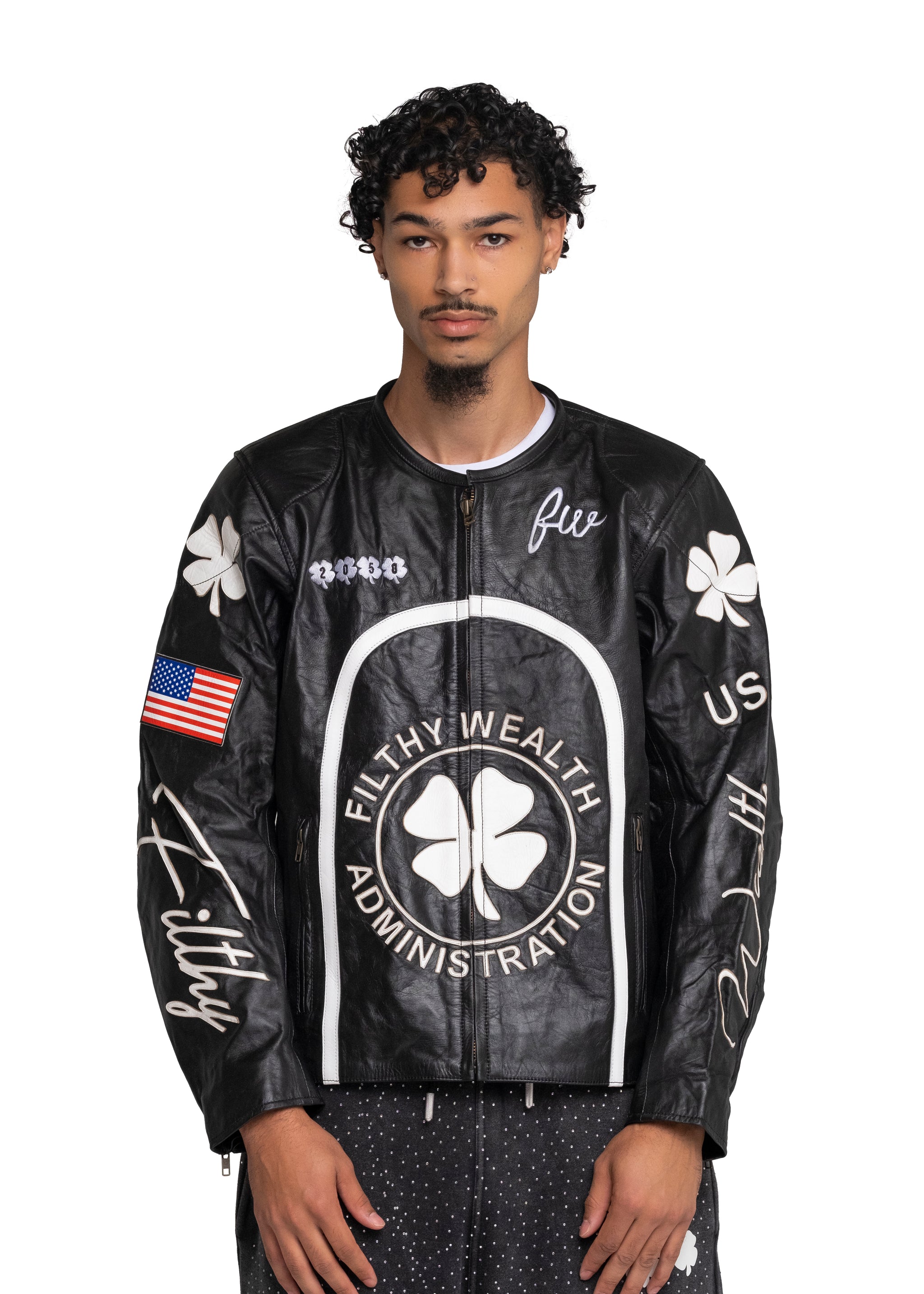 Men Black Leather Jacket | Filthy Wealth Clothing