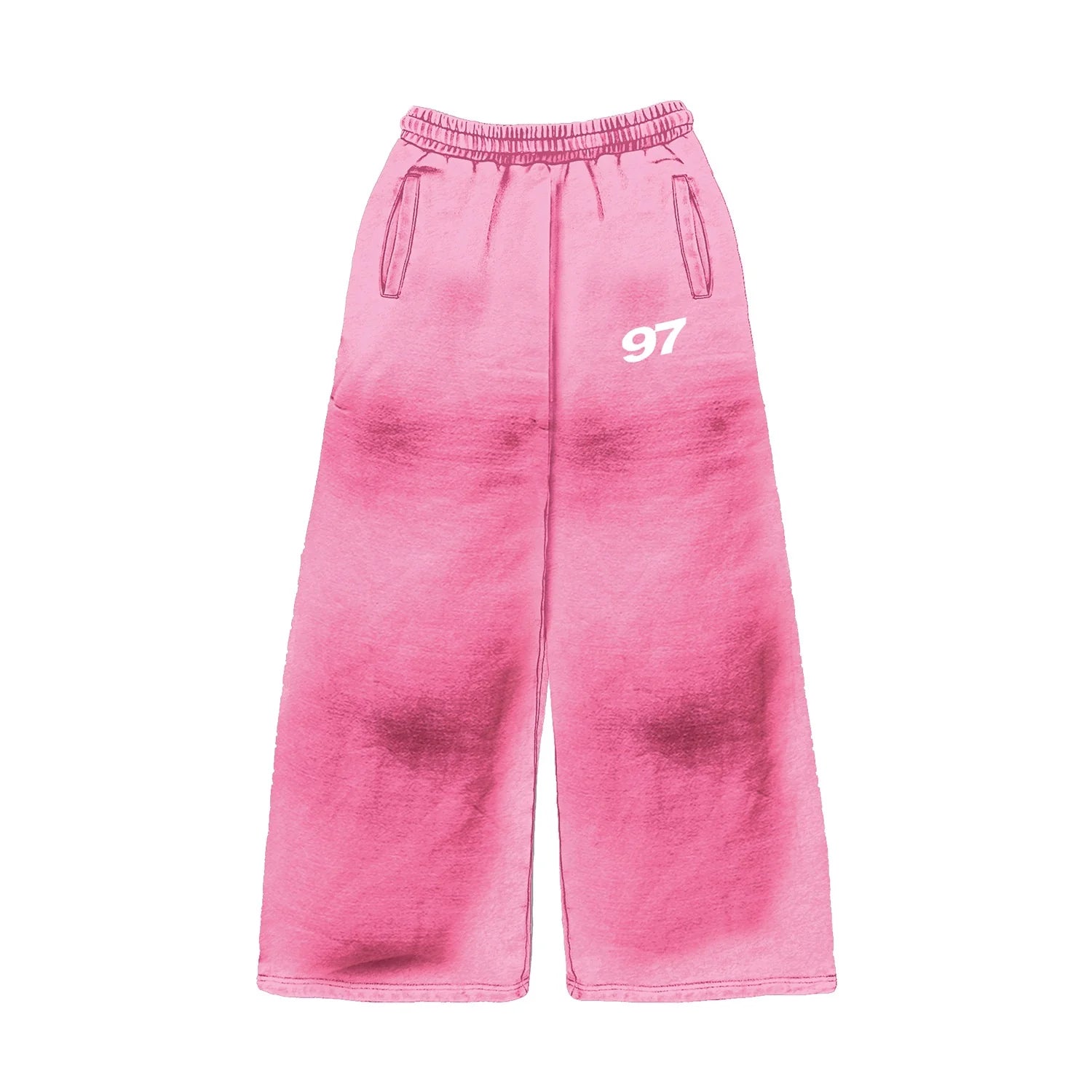 Essential Dirty 97 Sweatpants- Pink