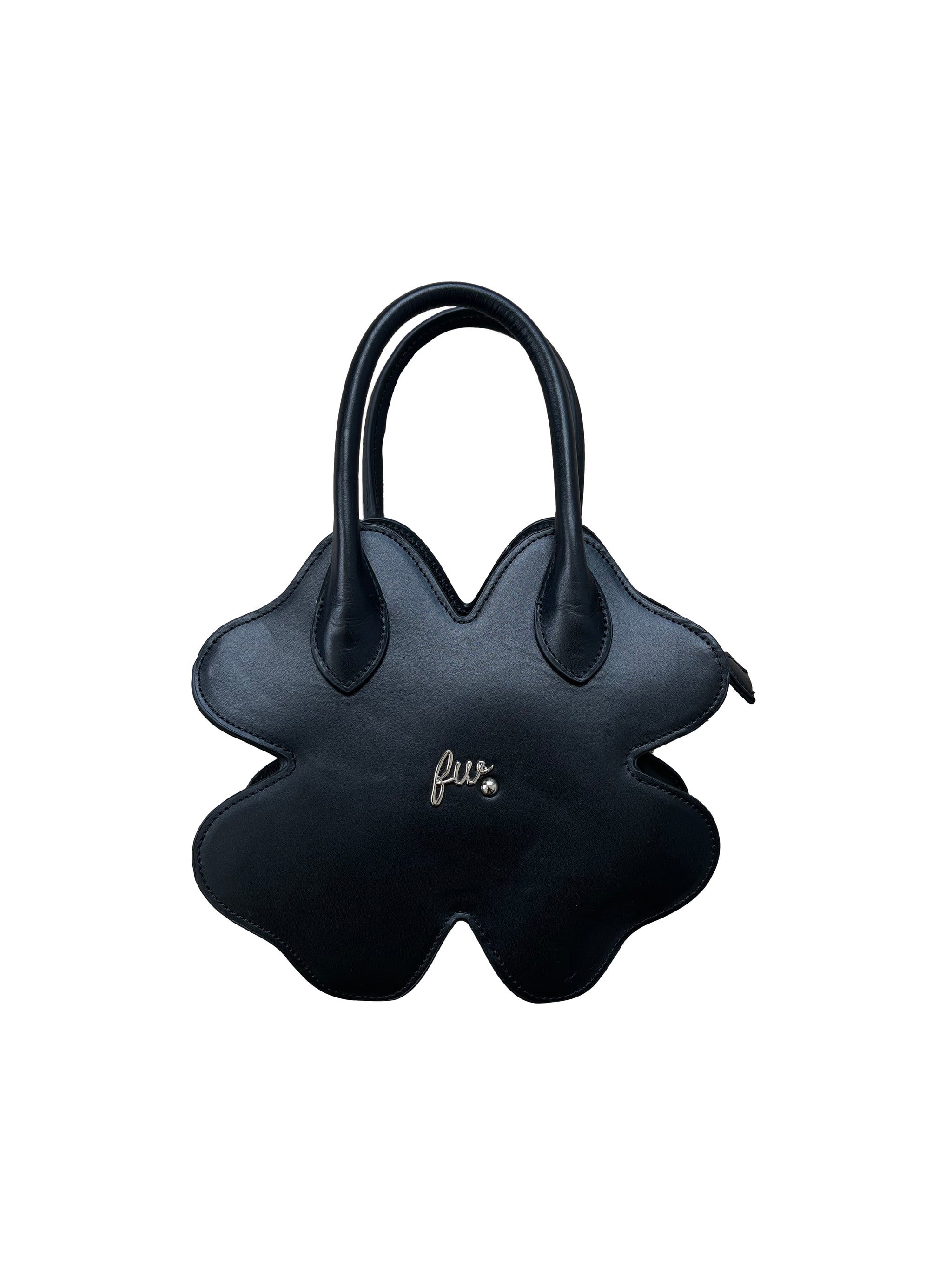 Clover Silhouette Leather Handbag | Filthy Wealth Clothing
